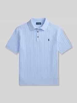 Polo Ralph Lauren Slim Fit Poloshirt aus Baumwoll-Strick