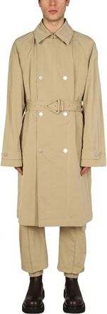Bottega Veneta Stretch Nylon Trench Coat - Beige