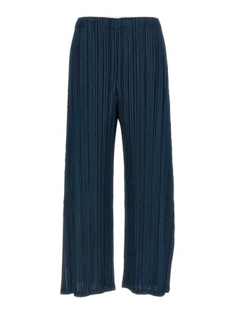 Pleats Please Issey Miyake Casual Hose - Blau