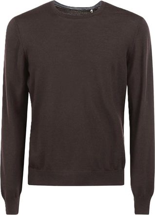 Paolo Fiorillo Homme, Pulls, Brun, Taille: 2XL Pull ras du cou Paricollo M/L