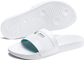 Puma Mixte Leadcat Chaussures de Plage & Piscine, Wei&szlig; White Mercedes Team Silver, 35.5 EU