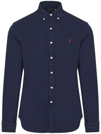 Polo Ralph Lauren chemise en coton - Bleu