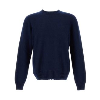 Gran Sasso Rundhals-Strickware - - Knitwear - Herren - Blau - XL