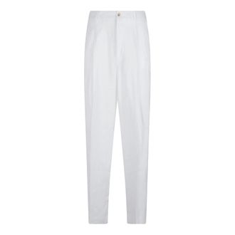 Dolce & Gabbana Leinenhose in Canvas-Optik - - Trousers - Herren - Wei&szlig; - L