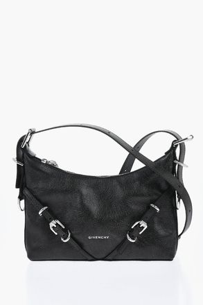 Givenchy Hobo Bag VOYOU in Hammered Leather with Removable Shoulder Strap Givenchy