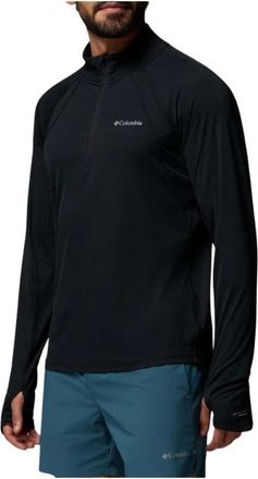 Columbia Homme, Sport, Noir, Taille: S Stealth Spring LS HZ Tee