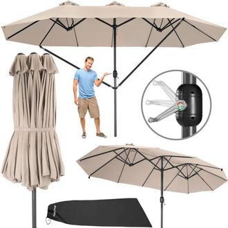 TecTake Tectake - Parasol silia en aluminium 460 x 270 cm