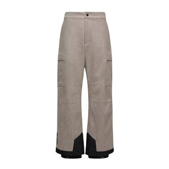 Moncler Pantalon de ski technique rembourr&eacute; en laine - Femme - Sport - Beige - Taille: 40 FR
