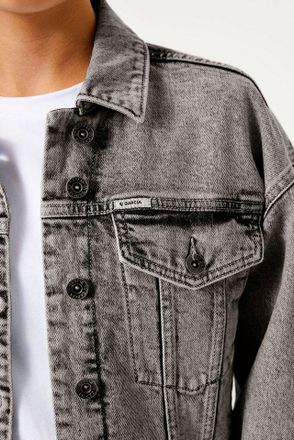 Garcia Jeansjacke mit Stretch und Knopfleiste