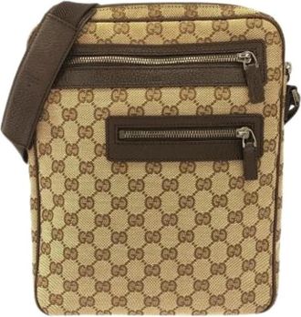 Gucci unisex, Pre-owned, Beige, Taille: ONE Size Sac bandouli&egrave;re GG Canvas Vintage Pre-owned