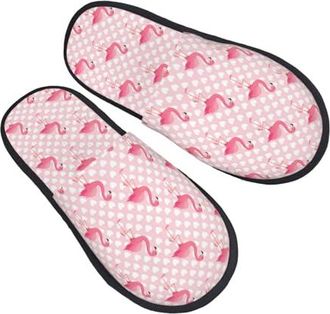 Generic Pantoufles En Coton Flamant Roses Mignon Avec Un Coeur Antid&eacute;rapant Accueil Pantoufles Portative Chaussons Pour Int&eacute;rieur Camping Homme L