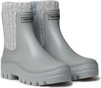Toni Pons Camos Bottines deau pour femme en caoutchouc et tissu tricoté, Menthe (menta), 38 EU