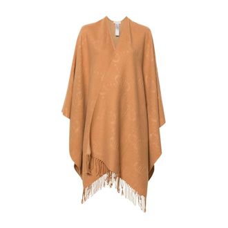 Liu Jo Ensemble &Eacute;charpe & Bonnet Logo-Intarsia - Femme - Vestes - Brun - Taille: ONE Size