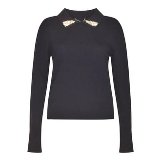 La Petite Robe Di Chiara Boni Femme, Tops, Bleu, Taille: 42 FR Long Sleeve Top