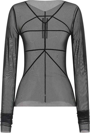 Rick Owens Rundhalspullover - Schwarz