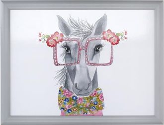 Mikasa X Tipperleyhill Laptray, Plateau Imprimé avec Fond Rembourré, Plateau Rectangulaire pour Manger, Lire et Dessiner, Imprimé Cheval, 44 cm, Cadeau Uniqu