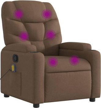 vidaXL vidaXL Massagesessel Braun Stoff