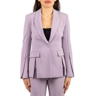 Pinko Pinko, Femme, Vestes, Violet, Taille: 40 FR Carciofo Blazer