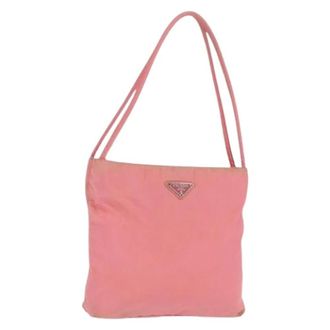 Prada Sac bandouli&egrave;re vintage en nylon Pre-owned - Femme - Pre-owned - Rose - Taille: ONE Size
