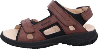 Ganter Leder-Sandalette mit Klettverschluss - - Shoes - Herren - Braun - 44 EU