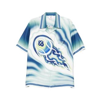 Casablanca Homme, Chemises, Multicolore, Taille: XL Polo &agrave; Manches Courtes