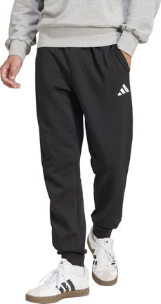 adidas Essentials Feel Cozy Herren-Sportbekleidung, French Terry, Sweatpants, Schwarz/Weiß, 3XL