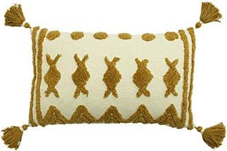 furn. Esme Polyester gefülltes Kissen, Baumwolle, Ingwer, 30 x 50cm