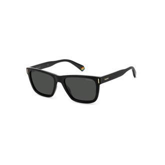 Polaroid unisex, Accessoires, Noir, Taille: ONE Size Lunettes de soleil rectangulaires avec d&eacute;tails dor&eacute;s