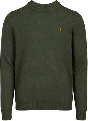 Farah Pull droit &agrave; logo brod&eacute; en laine