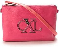 Christian Lacroix Sac Bandouli&egrave;re en Cuir Elyse 5 Rose/Fushia/Orange