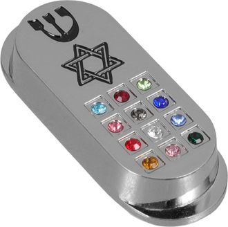 OSALADI Israeli Mezuzah aus Metall mit Schriftrolle Auto Mezuzah f&uuml;r Fahrzeugsegen und Reise Klassische Judaica T&uuml;rdekoration aus Eisenlegierung Retro Stil Le