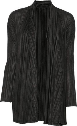 Pleats Please Issey Miyake Cardigan - Schwarz
