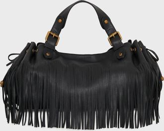 Gerard Darel Sac &agrave; main en cuir - 24H FRANGES