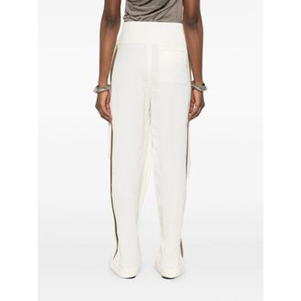 Entire studios Linen-Blend Straight Trousers - White