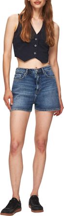 LTB Jeans Jeans Short Lillie 5 Kurz in Blau hergestellt aus Einer Baumwollmischung in Blau - Größe S