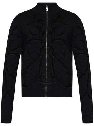 Versace cardigan &agrave; fermeture zipp&eacute;e - Noir