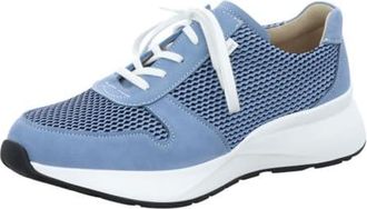 Finn Comfort Leganes Blue/Sky (bleu) - Chaussures à lacets avec semelle amovible - Chaussures confortables à lacets pour femme en cuir/textile (nubuck/koza), bleu,