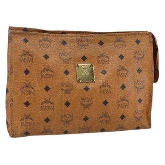 MCM Pochette en plastique doccasion - Femme - Pre-owned - Brun - Taille: ONE Size