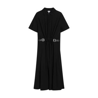 Loewe Drapiertes Midikleid - - Dresses - Damen - Schwarzk - XS