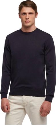 Brooks Brothers Homme, Pulls, Bleu, Taille: M Cotton Crewneck