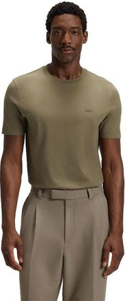 BOSS Herren Thompson 01 T-Shirt aus Baumwoll-Jersey mit Logo-Detail Hellbraun XL