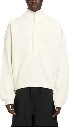 Fear of God Zip-Up Sweater LS - - Knitwear - Herren - Wei&szlig; - M