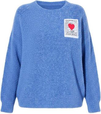 STUDIO UNTOLD Strickpullover Pullover oversized Patch Langarm