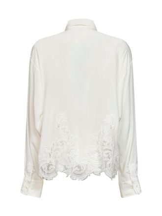 Ermanno Scervino Womens Shirt Silk Cr&ecirc;pe De Chine White