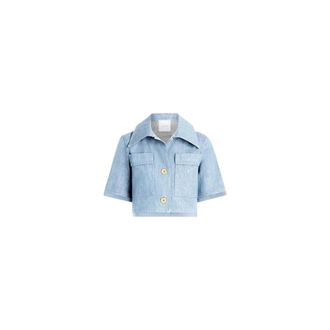 Patou Damen, Blusen & Hemden, Blau, LGr&ouml;&szlig;e