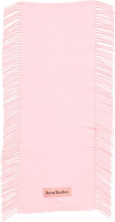 Acne Studios écharpe en laine à franges - Rose