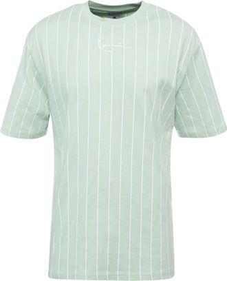 Karl Kani Herren KM232-019-1 KK Small Signature Pinstripe Tee Light Mint/White, XXL