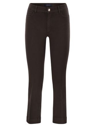 Sportmax Pantalon de denim SportMax enna avec mini-ligne d&eacute;vasion