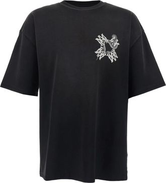 Amiri Homme, Tops, Noir, Taille: M MA Quad Flames Oversized Tee