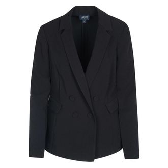 Armani Zweireihiger Blazer - - Jackets - Damen - Schwarzk - 2XS